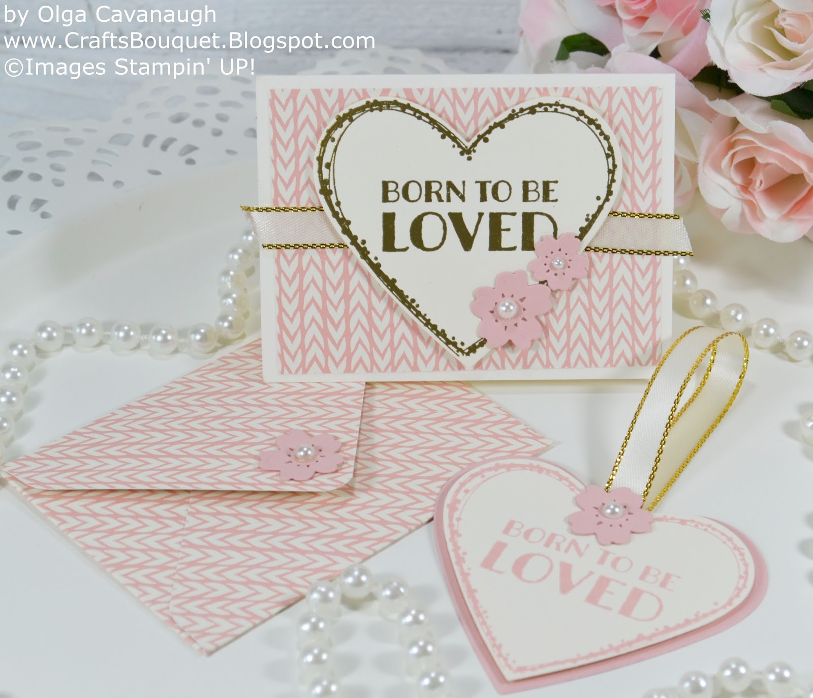Crafts Bouquet: Bundle of Love Note Cards and Gift Tags in a Tea Tin
