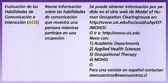 Análisis del Funcionamiento Ocupacional: Instrumentos para analizar el ...