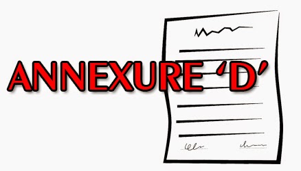 Indian Passport ANNEXURE ‘D’