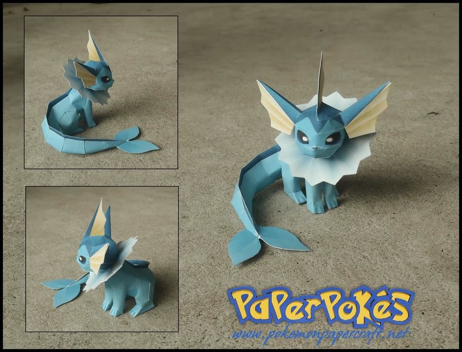 Papercraft - Mini Vaporeon - Papercraft4u | Free Papercrafts, Paper ...