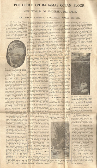 Filatelia e Historia: Cartas desde el fondo del mar