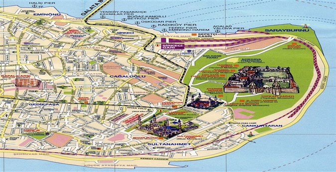İstanbul Tourist Map | Maps Of Cities