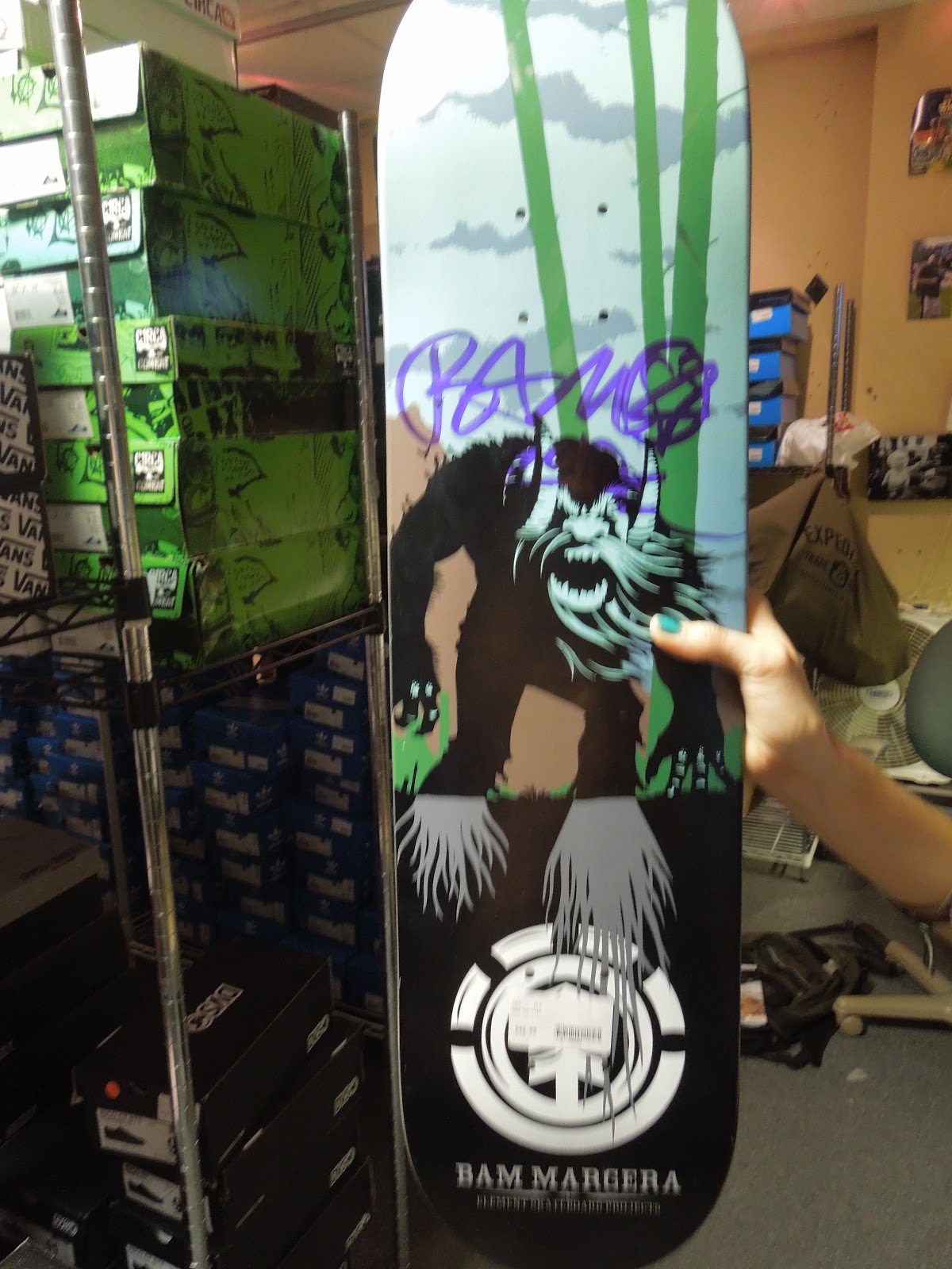 Galactic G SK8 Shop: Huge Thanks to Bam stopping by Friday Night!!