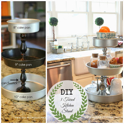 DIY 3 Tiered Kitchen Stand | Golden Boys & Me