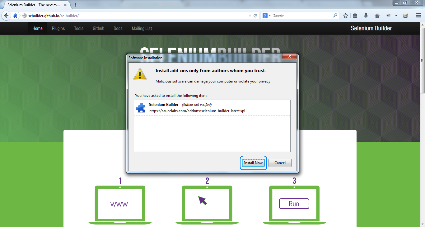 Selenium Builder Adding Selenium Builder Extension Automation Home 3353