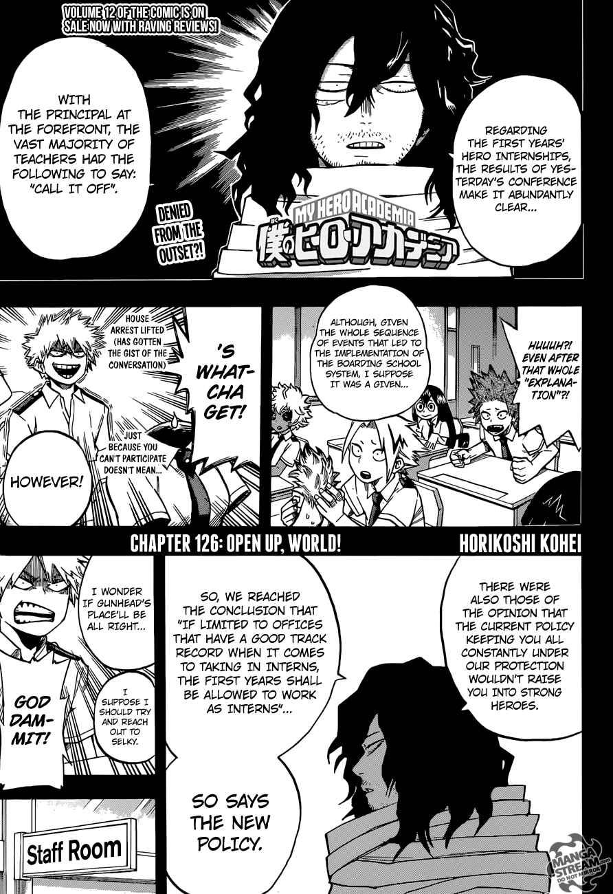 My Hero Academia Chapter 126 | One punch man manga
