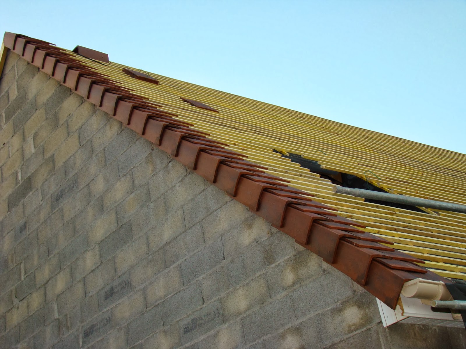 Notre construction à Bazemont: La toiture 1