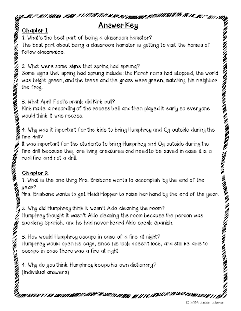 Team J's Second Grade Fun: Surprises According to Humphrey - Book Study