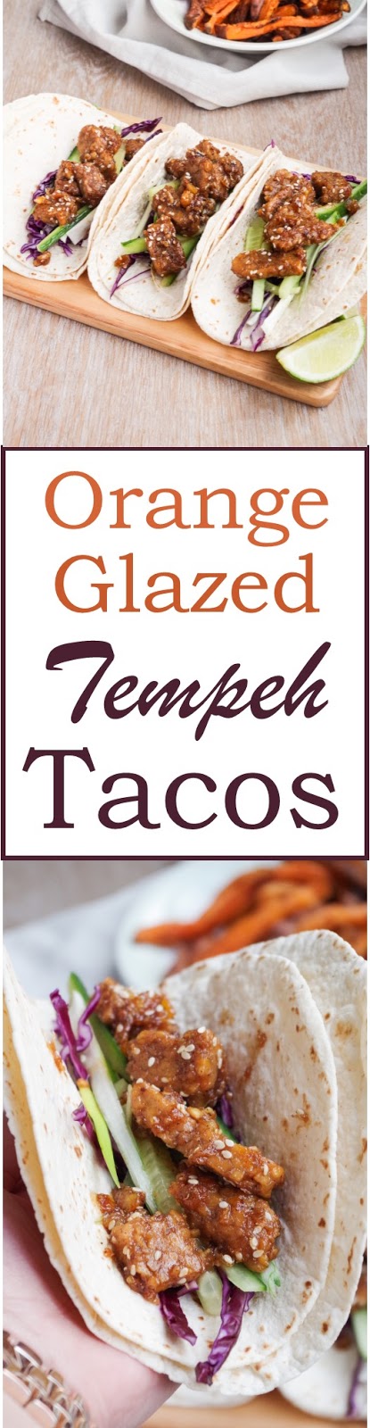 Orange Glazed Tempeh Tacos |Euphoric Vegan