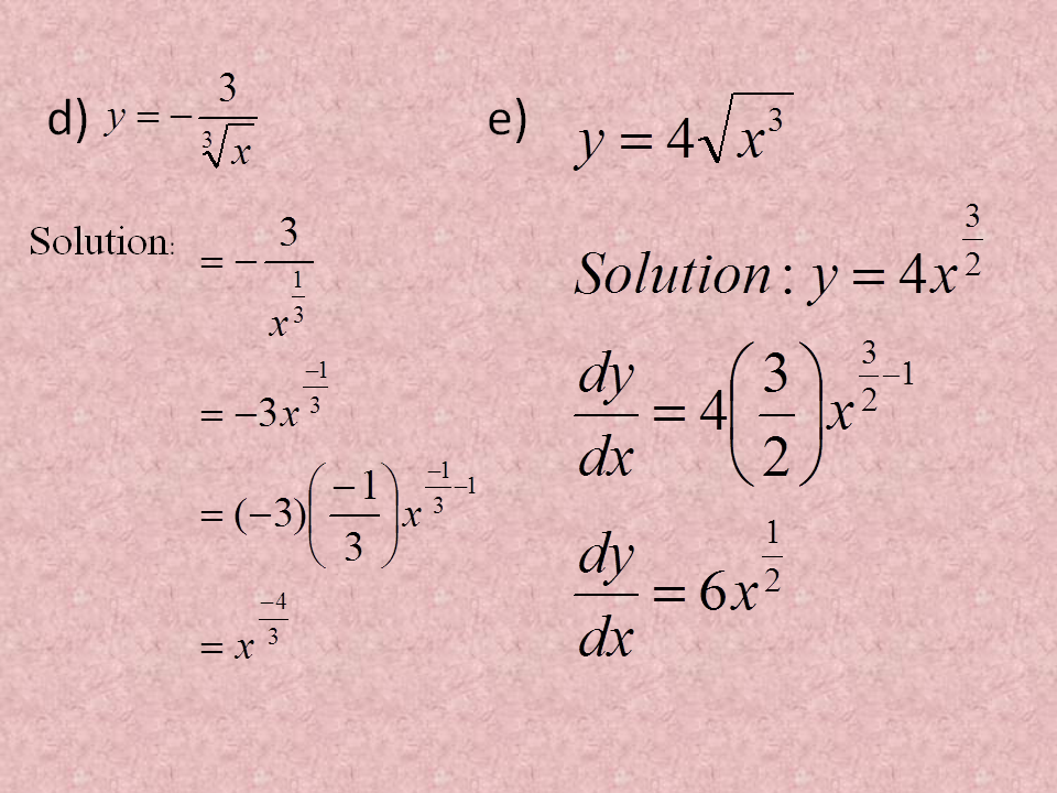 Math12: Chapter 2- Differentiation