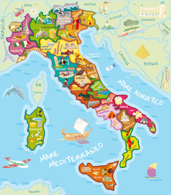 Regiones De Italia Mapa | Mapa