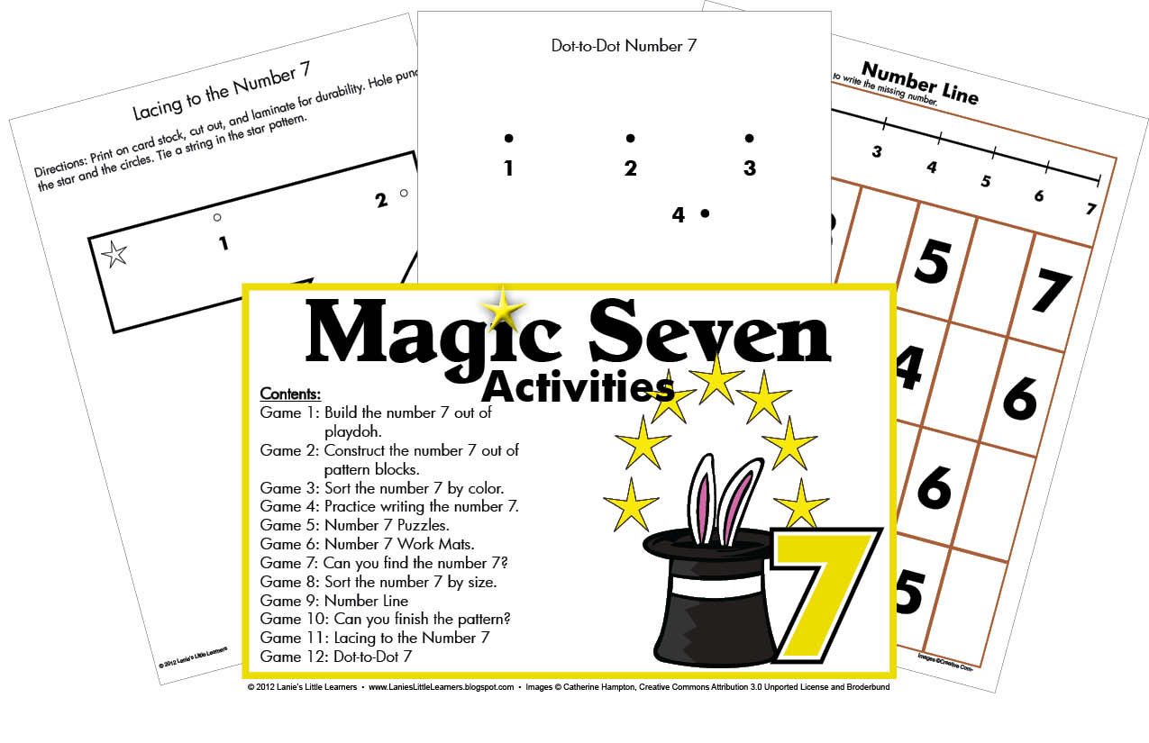 Lanie's Little Learners: As Promised...All About the Numbers 7, 8, 9, & 10