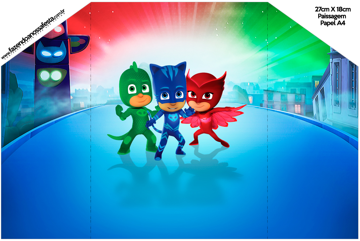 PJ Masks: Free Printable Invitations. - Oh My Fiesta! in english