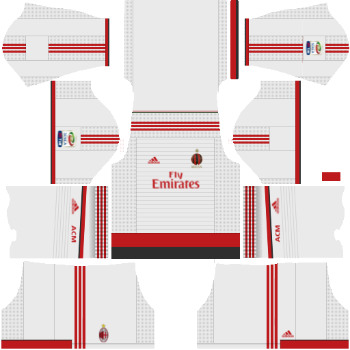 fts 15 kits y logos: ac milan