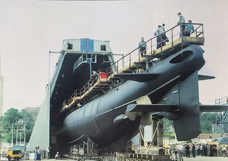 Sandy's Ramblings: HMCS CHARLOTTETOWN on the Syncrolift