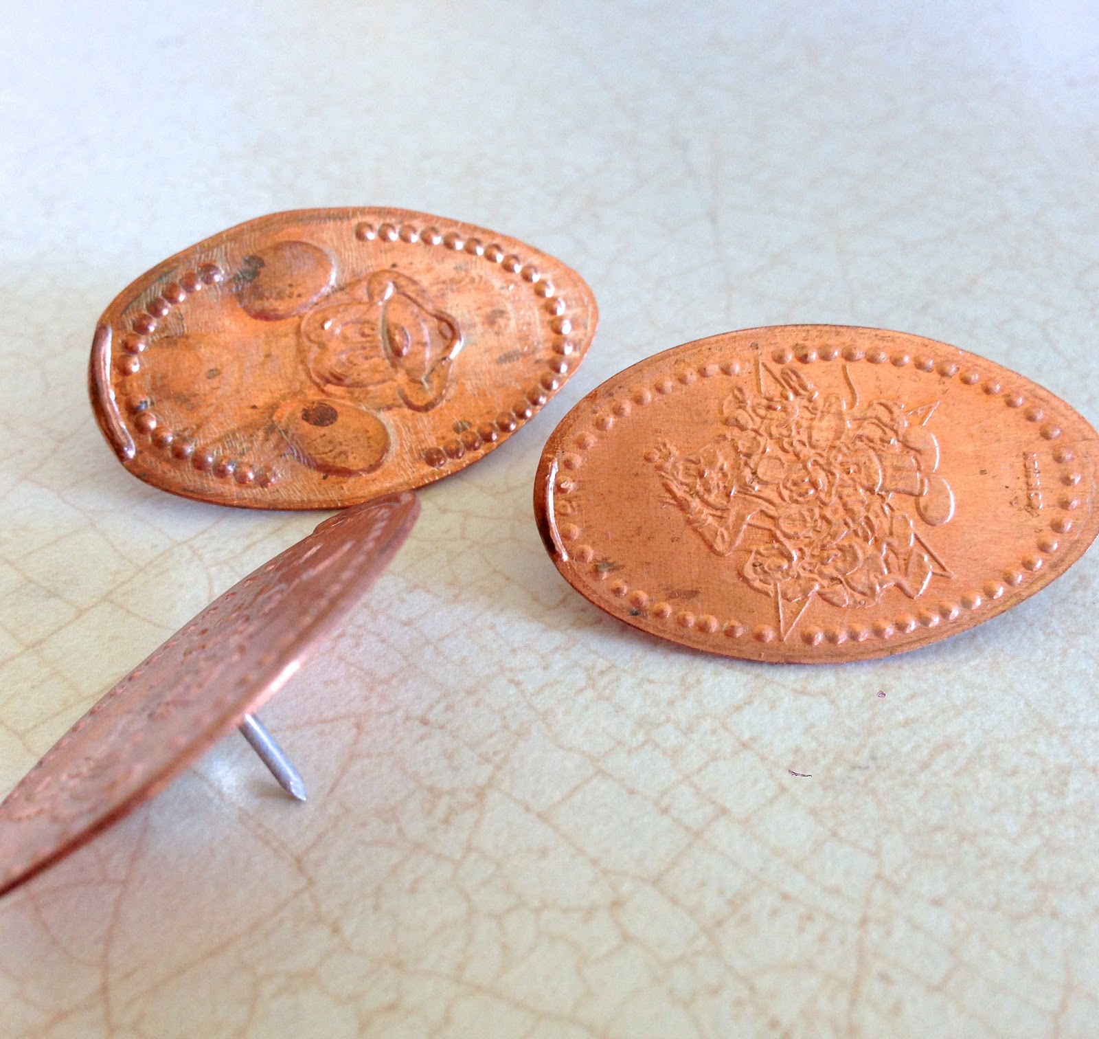 Merryweather's Cottage: DIY Disney Pressed Penny Push Pins