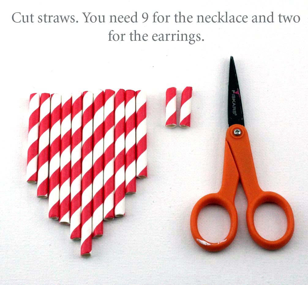 The Impatient Crafter : How to Make a Hopeful Romantic Paper Straw Necklace