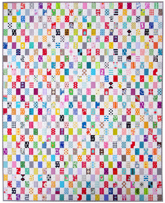 Red Pepper Quilts: Rectangle Checkerboard Quilt - A Finished Quilt