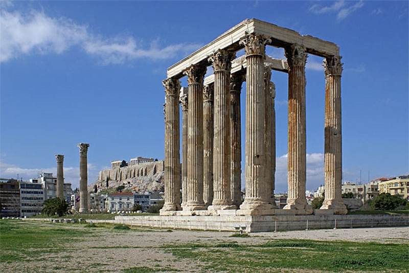Ο Ναός του Ολυμπίου Διός στην Αθήνα