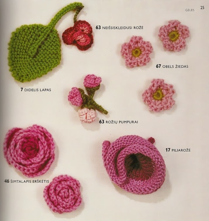 Victoria - Handmade Creations : Πλεκτά λουλούδια και πεταλούδες