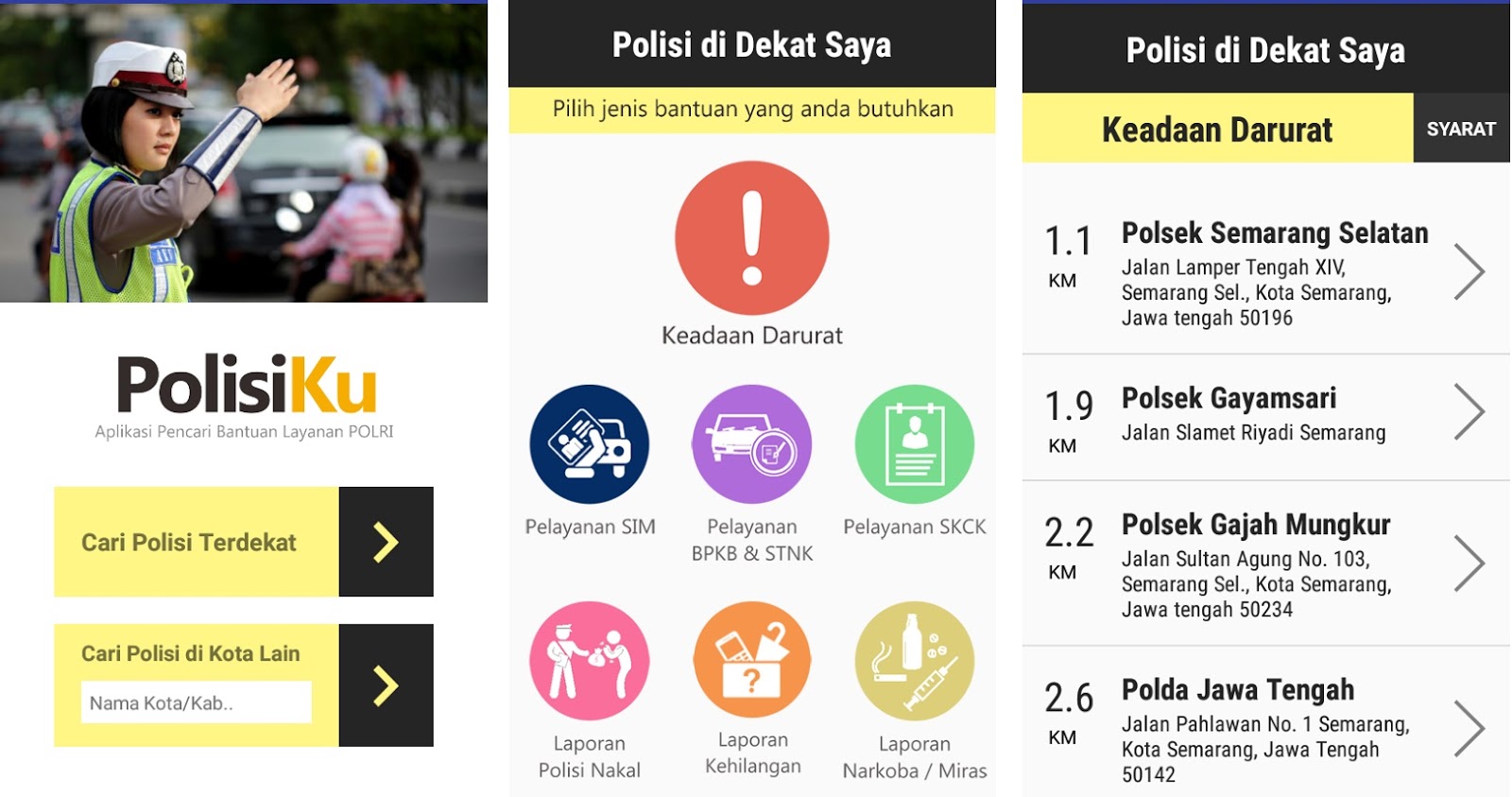 Cara Cepat Medapatkan Pertolongan Polisi Menggunakan Aplikasi PolisiKu ...