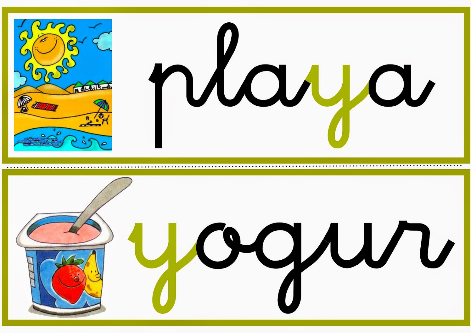 Paseniño , paseniño ...: Palabras con Ya Ye Yi Yo Yu