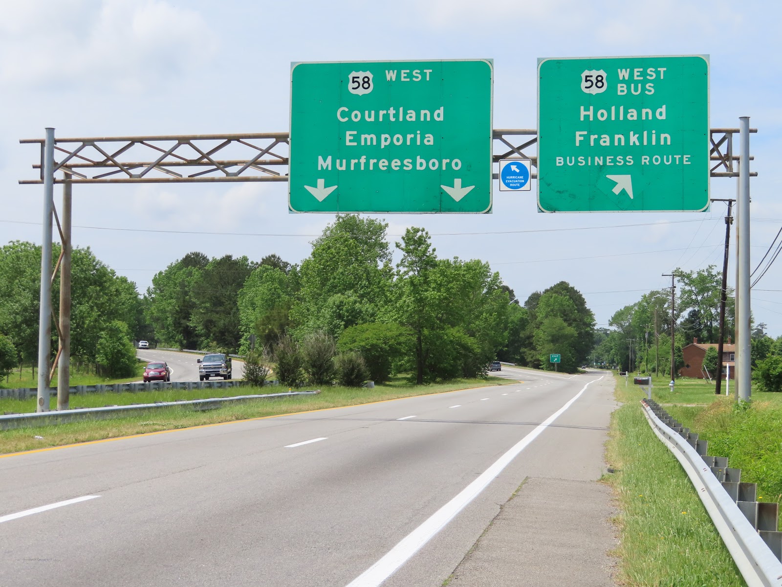 Luke's Signs: Route 58 & Business Route 58 - Suffolk, VA