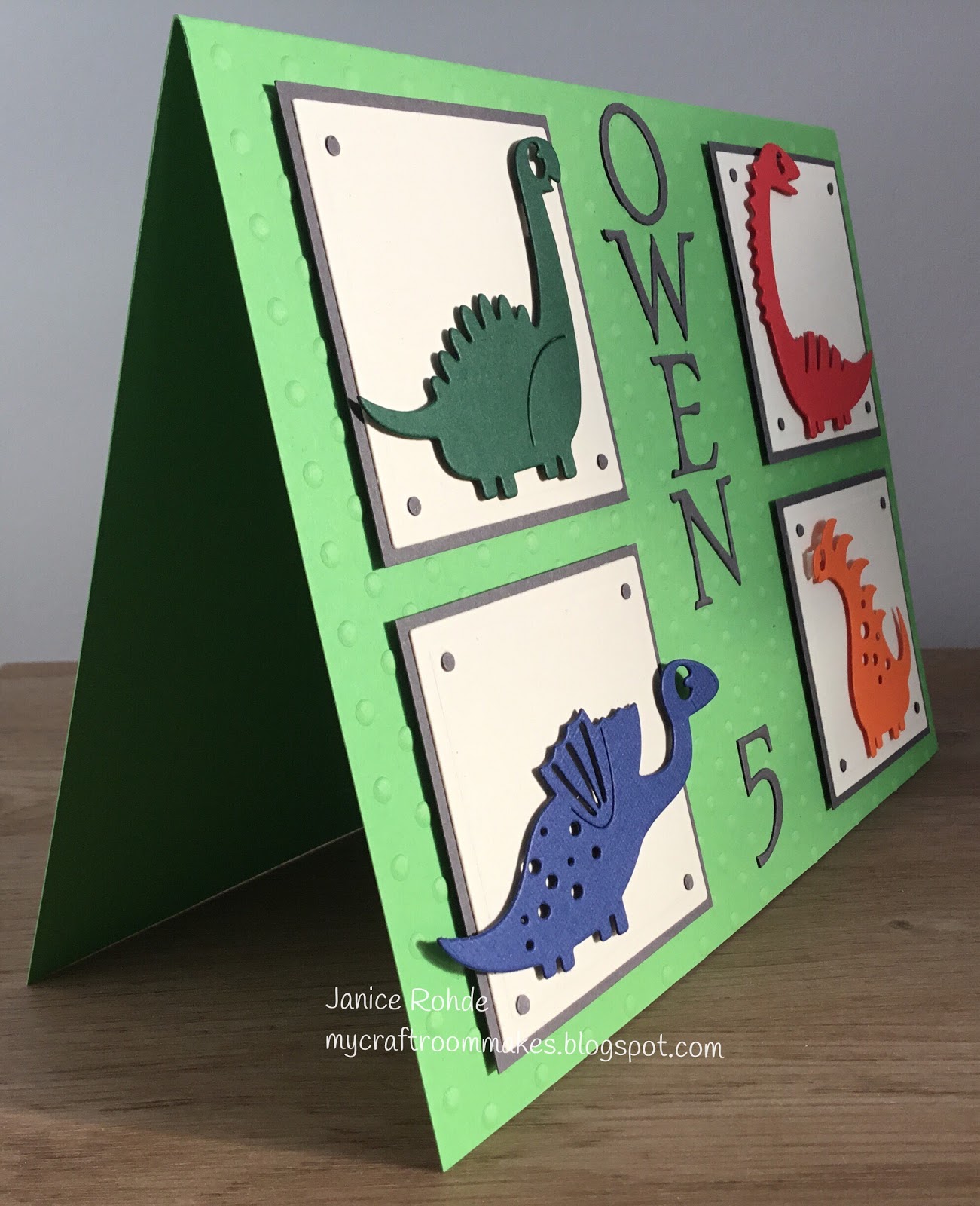 My Craft Room Makes: Dinosaur Card