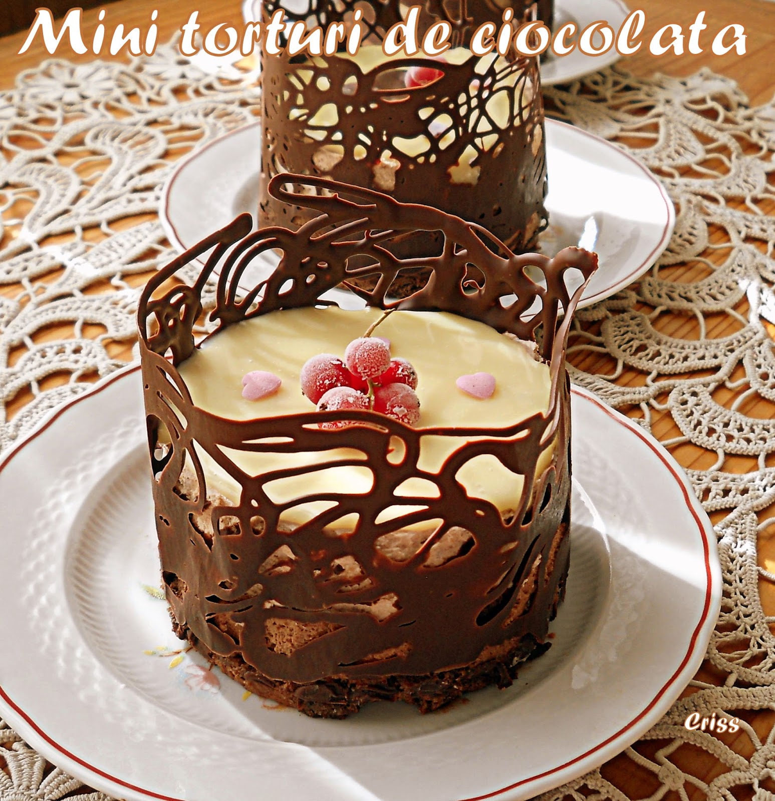 Arome si culori : Mini torturi de ciocolata