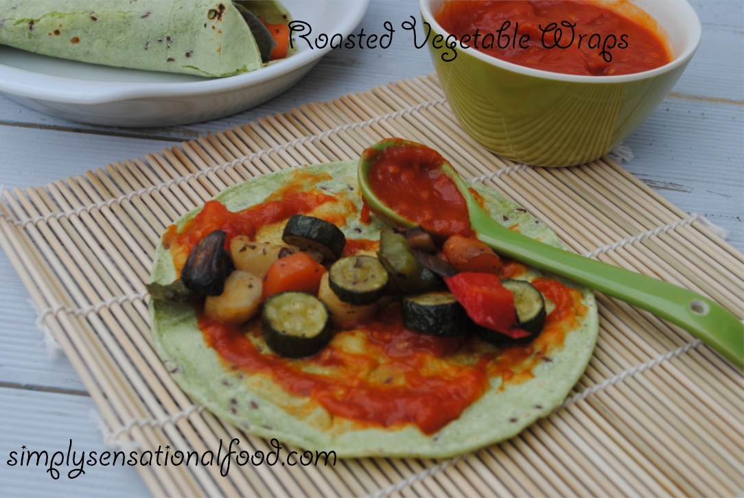 Roasted Vegetable Wraps | simply.food