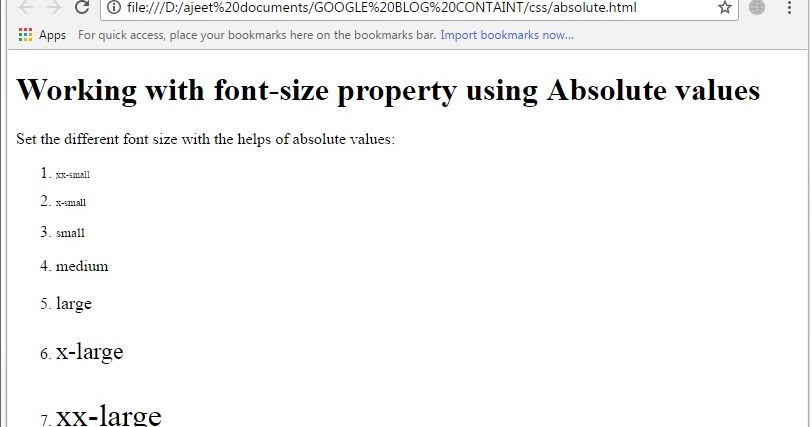 -::New technologies::-: Set Absolute Values in CSS