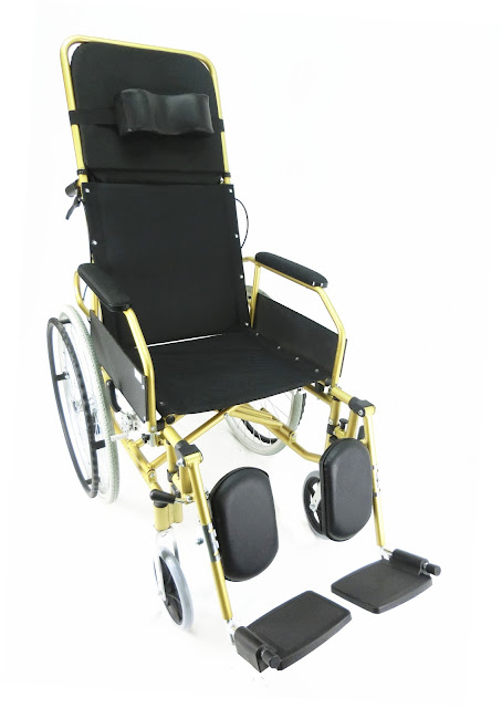 Deluxe reclining wheelchair Kerusi roda mewah boleh duduk dan tidur ...