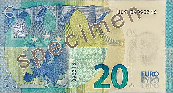 .: DRAGHI TERBITKAN PECAHAN EURO 20