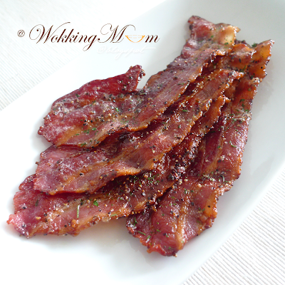 Let's get Wokking!: Caramelised Peppered Bacon 焦糖黑胡椒培根 | Singapore Food ...