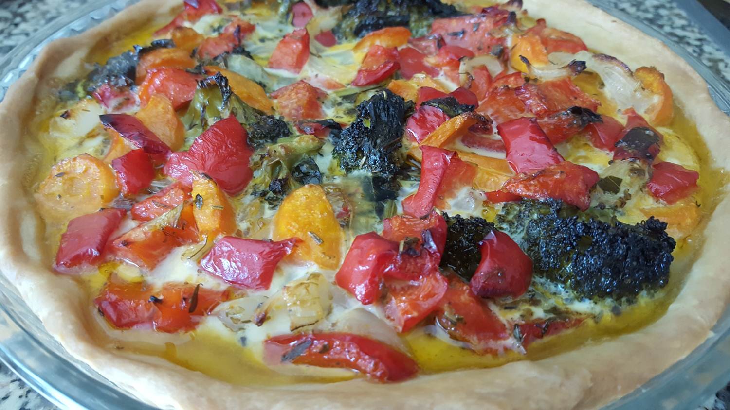 Colorful Spring Quiche |Keeping it Real