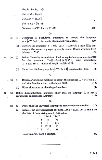 CS2303 Theory of Computation April May 2014 Question Paper - University ...