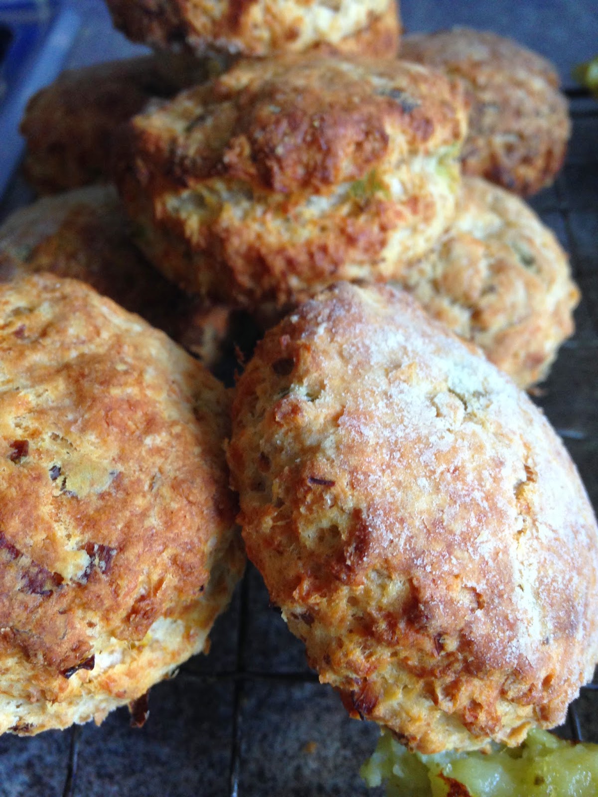 Recipe Junkie and the attack of the custard creams: Savoury Scones for ...