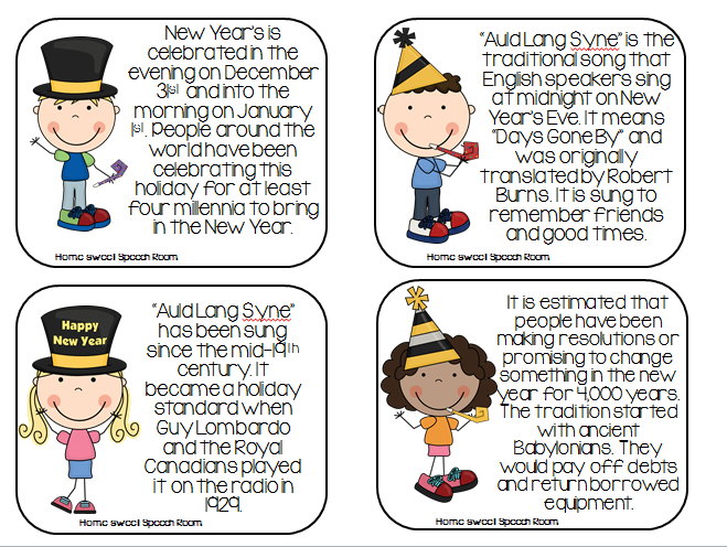 New Year's Listening Comprehension *Freebie*