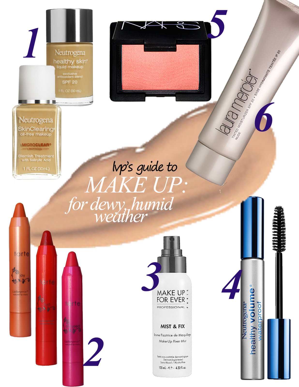 lace, vanilla, & poise: Make Up: For dewy, humid weather