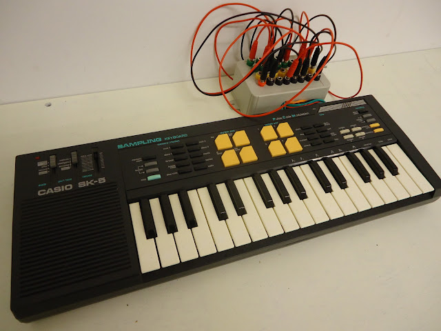 MATRIXSYNTH: Circuit Bent CASIO SK-5 Sampling Keyboard