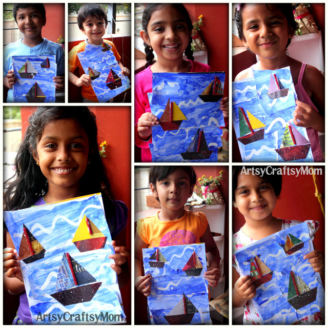 Lets go a sailin - Craft Class 10 - Artsy Craftsy Mom