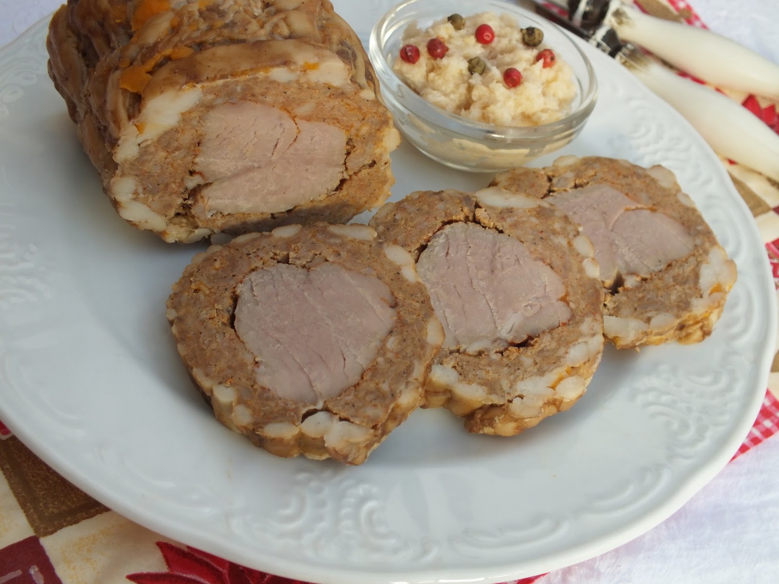 Aleda konyhája: Disznóvágás: Töltött kolbászhús