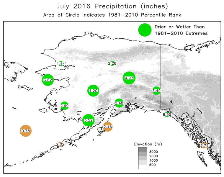 Deep Cold: Alaska Weather & Climate: July Anomalies