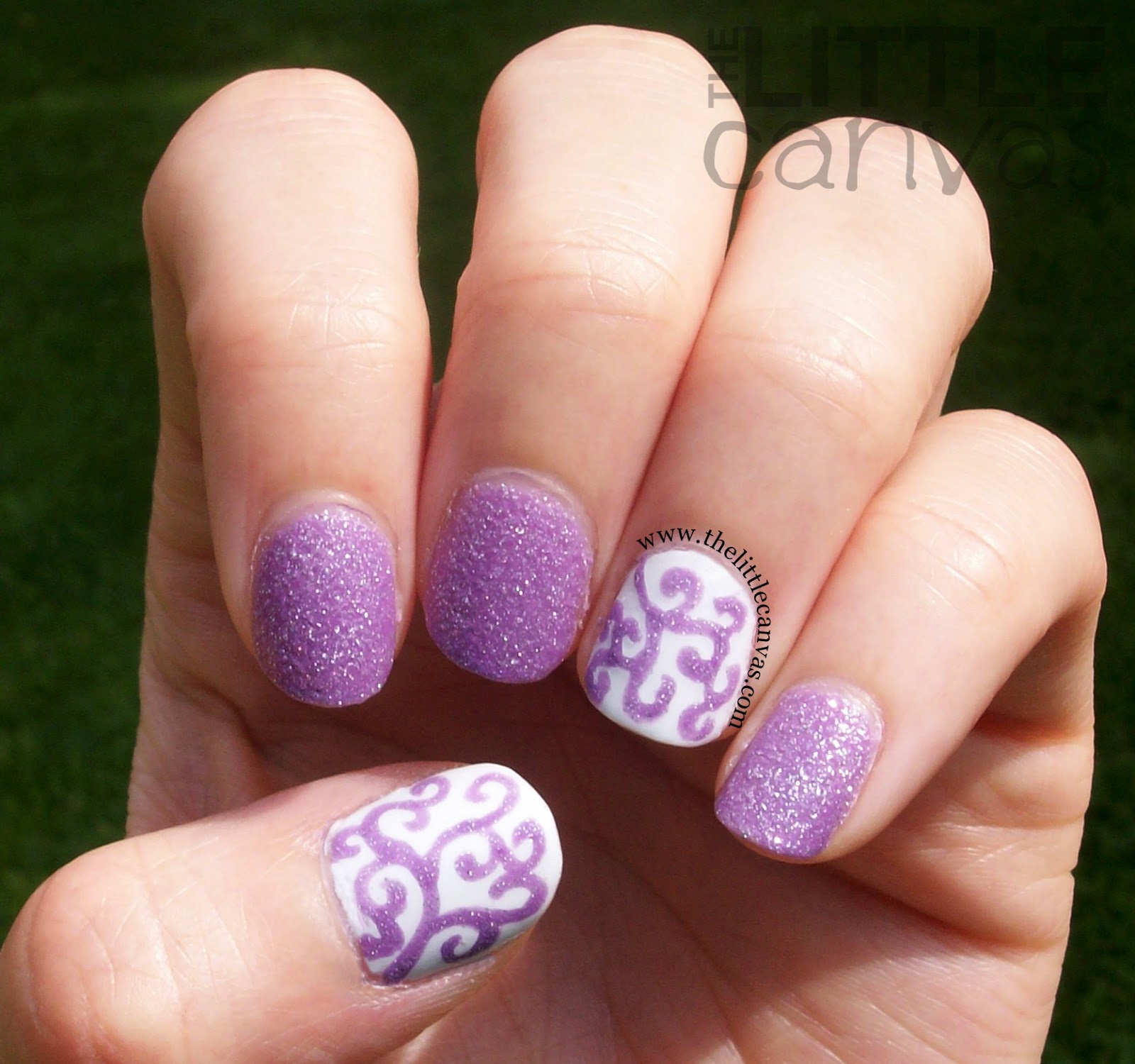 Zoya Stevie Curly-Q Nail Art :) - The Little Canvas