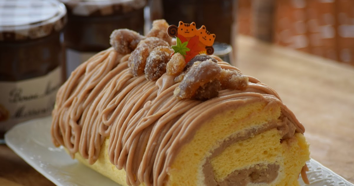 Chestnut Roll Cake | Tokyo Desserts
