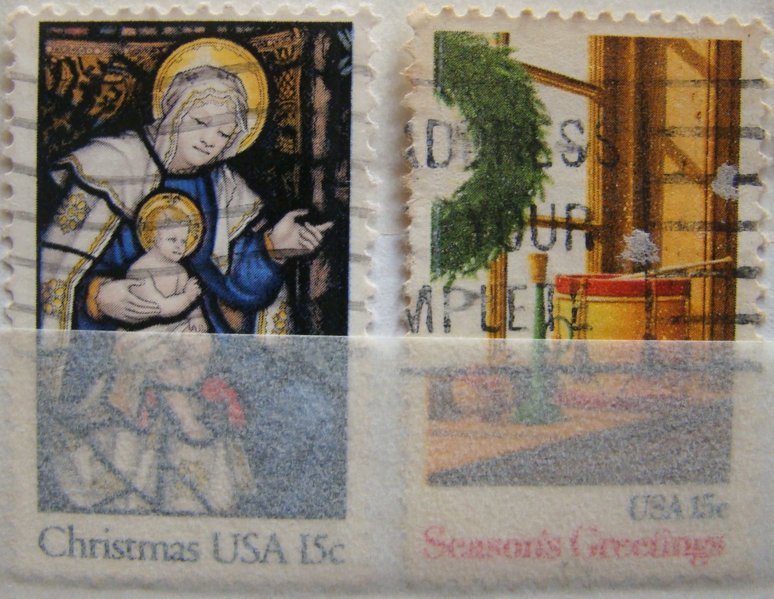 My Postage Stamps Collection: USA Christmas stamps Revisited