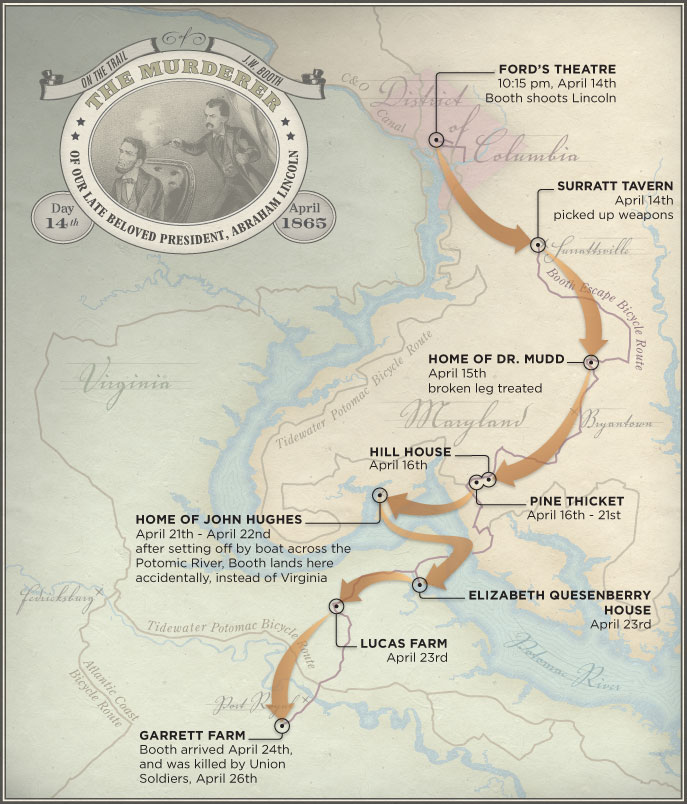 Booth Zombie Pic: John Wilkes Booth Escape Route