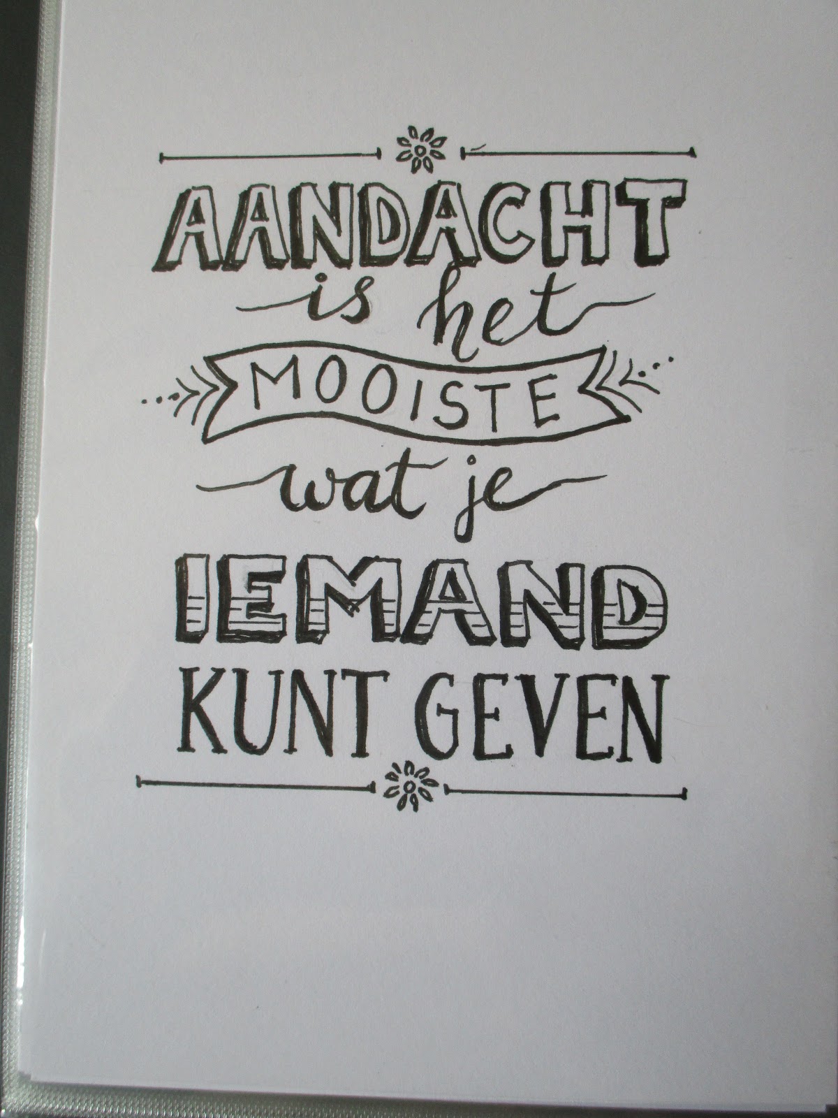 Kolder op zolder: Handletteren het begin