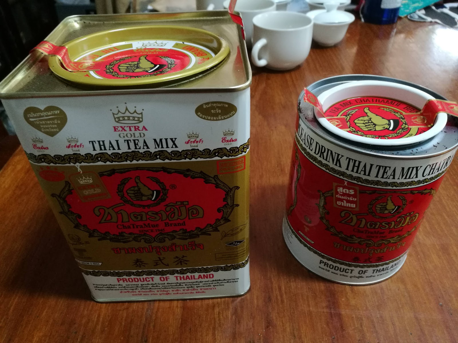 Tea in the ancient world: Cha Tra Mue gold label Thai tea