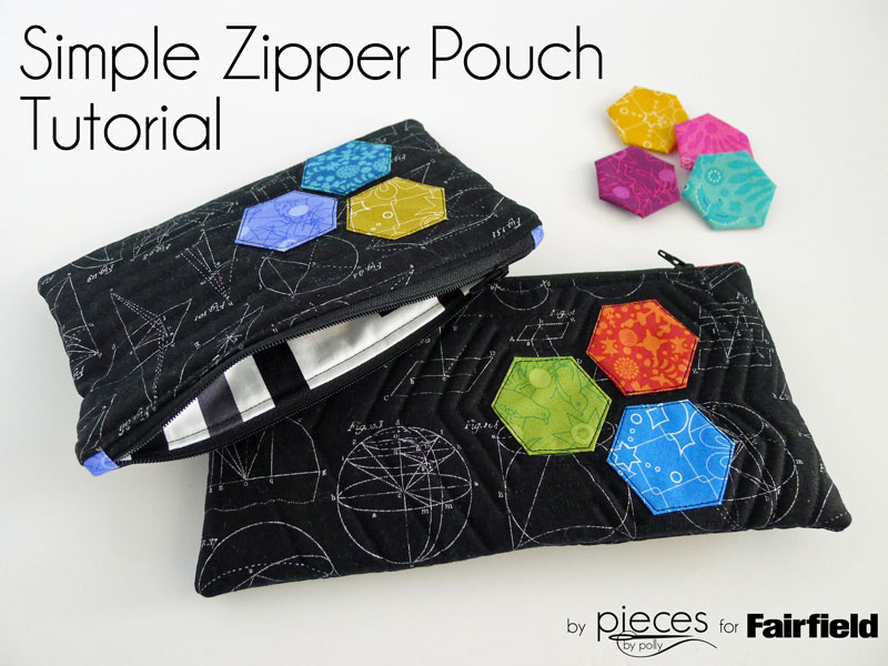 Pieces by Polly: Simple Zipper Pouch Tutorial